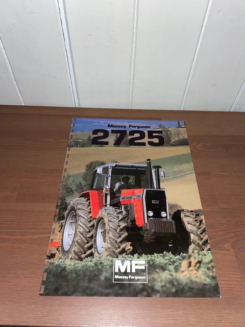 BROCHURE PROSPEKT PROSPECTUS TRACTEUR MASSEY FERGUSON 2725 tractor-traktor-fendt EUR 5,99 ...