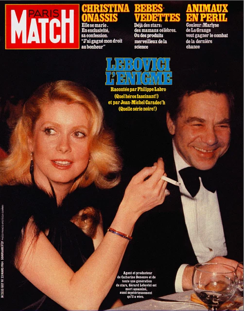 PARIS MATCH N° 1817 du 23 mars 1984 - Catherine Deneuve et Gérard Lebovici EUR 14,95 - PicClick FR
