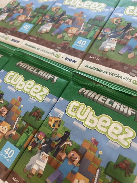 NEW MINECRAFT CUBEEZ 2025 Woolworths x14 Unopened Packs $8.99 - PicClick AU