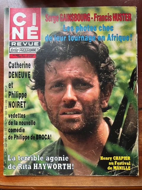 CINÉ TÉLÉ REVUE 10/02/1983; C. Deneuve/ Henry Chapier/ Rita Hayworth/ Huster-Gai EUR 5,00 ...