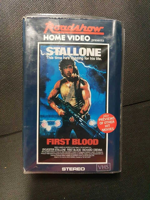 FIRST BLOOD (1982) - RARE Australian Roadshow 2nd VHS Issue - ACTION ...