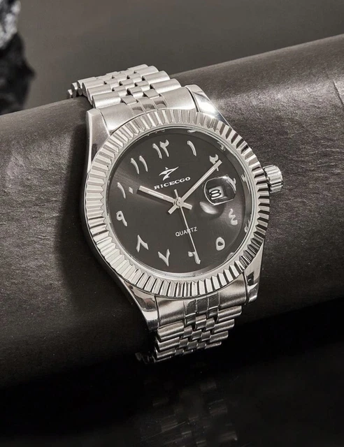 MONTRE RICECGO Mod Arabic Dial Black EUR 8,80 - PicClick FR