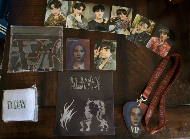 SUGA AGUST D D-Day tour exclusive VIP laminate and gift pack lanyard ...