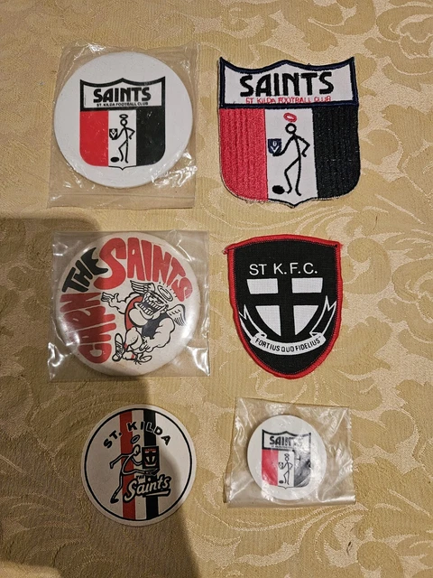 ST KILDA FOOTBALL Club VFL 1980's Vintage Merchandise Patches & Badges $55.00 - PicClick AU