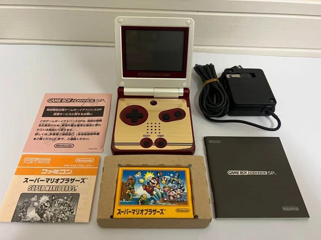 CLUB NINTENDO MARIO Gameboy Advance SP 20th Anniversary Famicom Ver ...