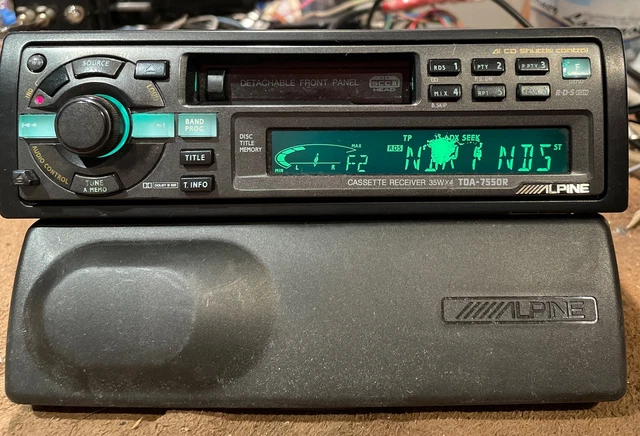 ALPINE TDA-7550R AUTORADIO 35WX4 Vintag Selten Rarität Youngtimer ...