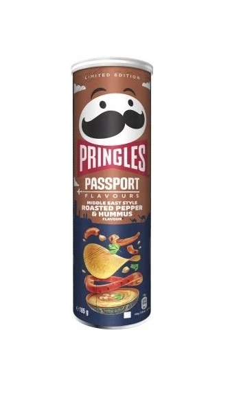 PRINGLES PASSPORT ROASTED Pepper & Hummus - 165G - Limited Edition ...