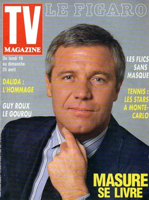 TV MAGAZINE 1993: BRUNO MASURE_DALIDA_POW WOW_LUKE HALPIN_PHILIPPE ...