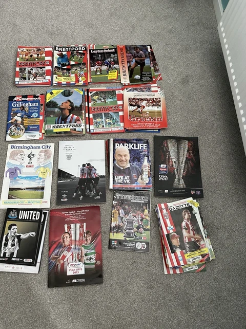 BOX OF 136 Brentford FC Match Programmes. 1988 Onwards. £78.68 ...