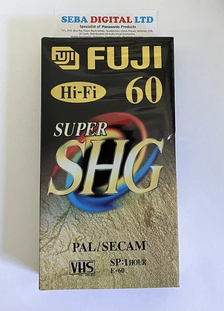 FUJI SUPER SHG E-60 VHS Blank Video Tape - BOX OF 10 £35.00 - PicClick UK