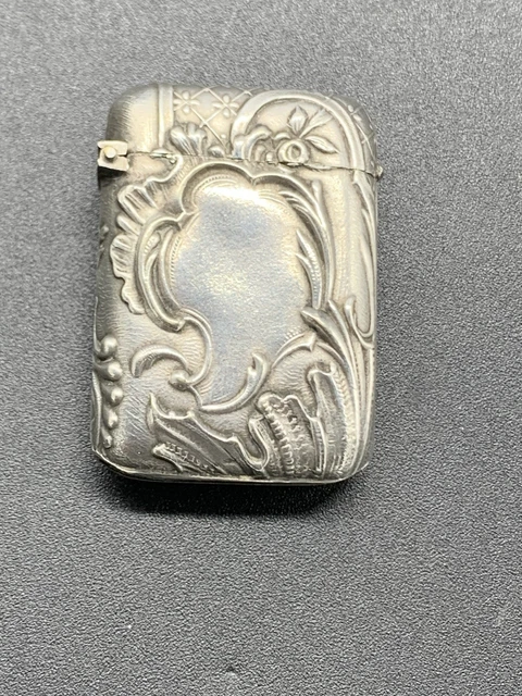 ANCIEN PYROGENE GRATTE Allumette Boite Vintage Old Objet Fumeur Argent ...