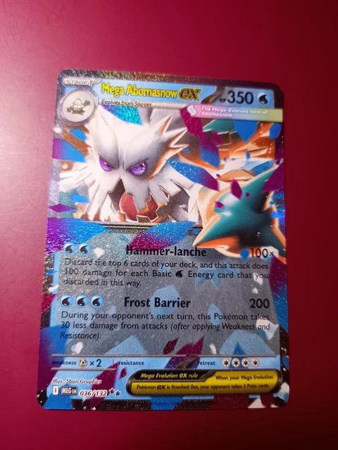 POKÉMON TCG MEGA Abomasnow Ex 036/132 Mega Evolution Double Rare Holo Near Mint £2.00 - PicClick UK