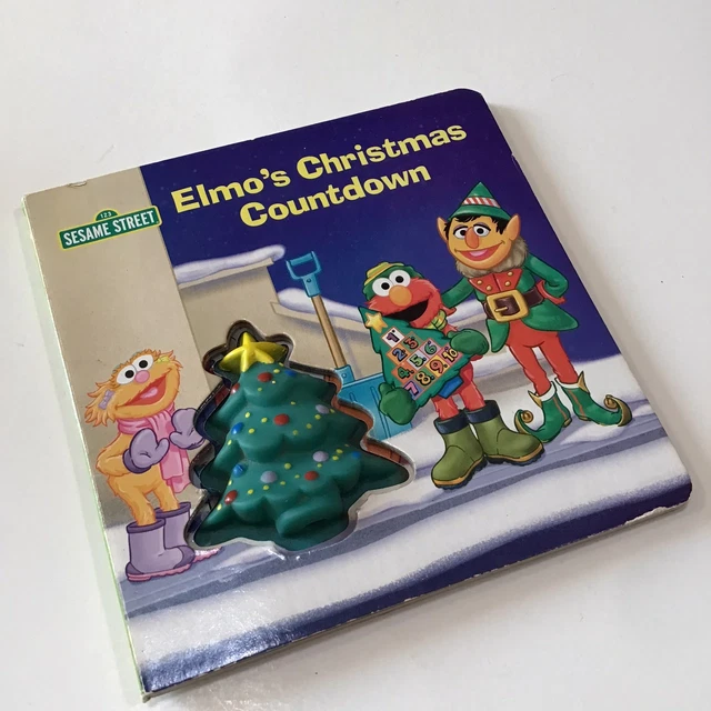 SESAME STREET ELMO'S Christmas Countdown Squeaker Board Book Children ...