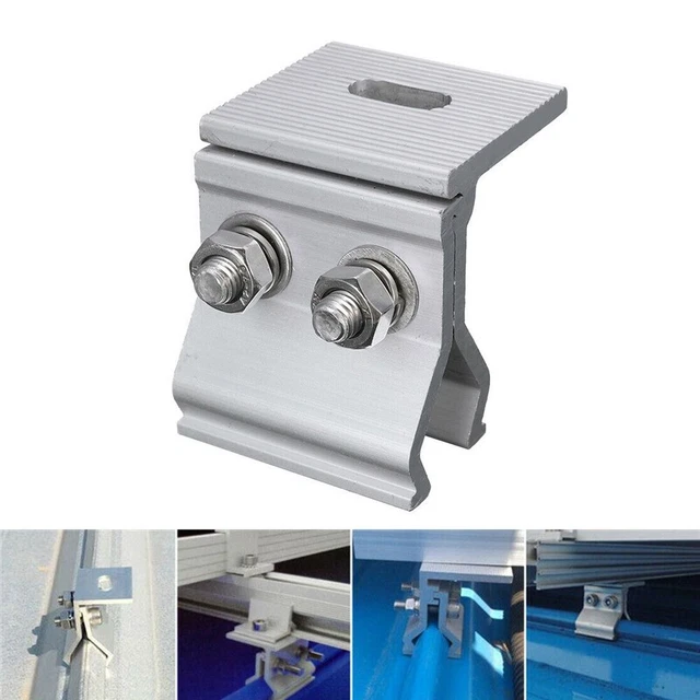 4* SOLAR PANEL Bracket Fixing Clamp Mounting Bracket Bracket For Roof ...