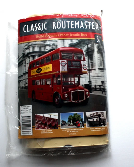 HACHETTE BUILD THE Routemaster Bus Issue 57. Roof Panel and Bell Cord ...