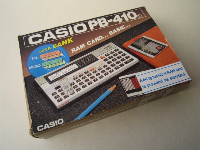 CASIO PB-410 - Personal Computer Box And Manuals Only £19.99 - PicClick UK