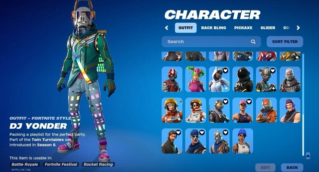 RARE OG Fn Acc Og Skins Gliders Backblings 100+ Skins All Platforms Not ...