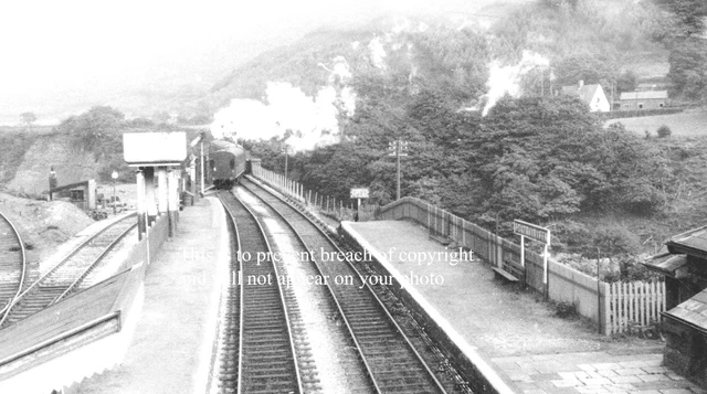 OLD PHOTO PONTRHYDYFEN Railway Station With The Aberavon To Cymmer ...