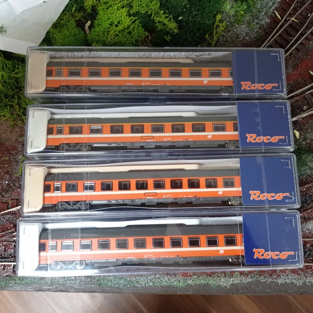 ROCO FS SET Carrozze Eurofima Livrea Origine Scala N EUR 99,99 ...
