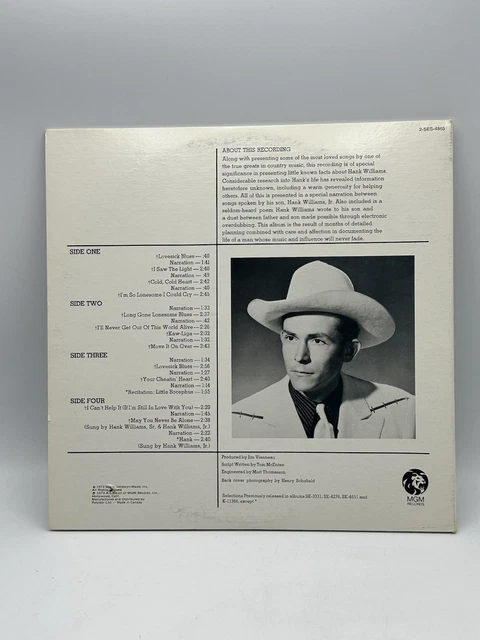 HANK WILLIAMS/HANK WILLIAMS,JR.-THE Legend of Hank Williams in Song and ...
