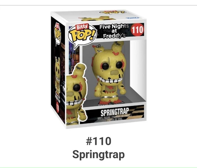 FUNKO BITTY POP Five Nights at Freddy's Springtrap #110 Chase FNAF Very ...