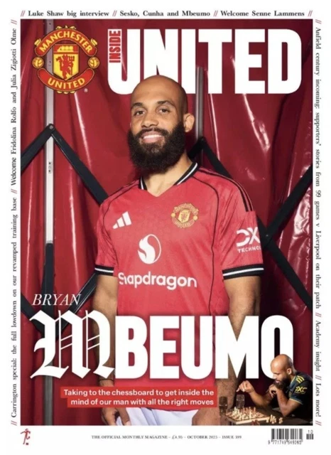 INSIDE UNITED OFFICIAL Manchester Man Utd Magazine OCTOBER 2025 Latest ...