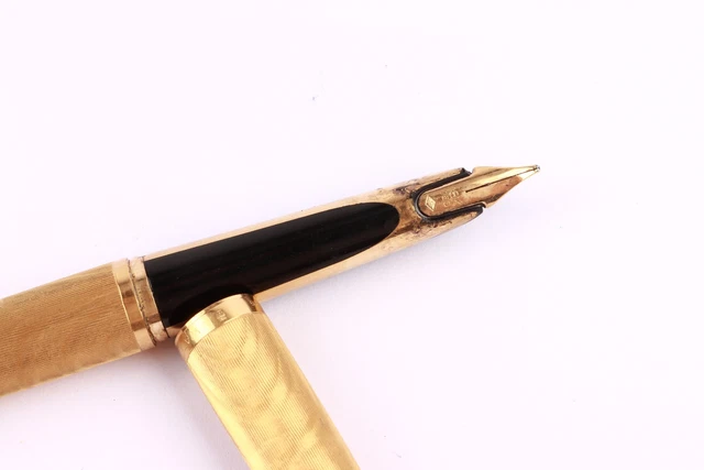 WATERMAN C F Fountain Pen 18K Gold Nib Ink Tested EUR 7,00 - PicClick DE