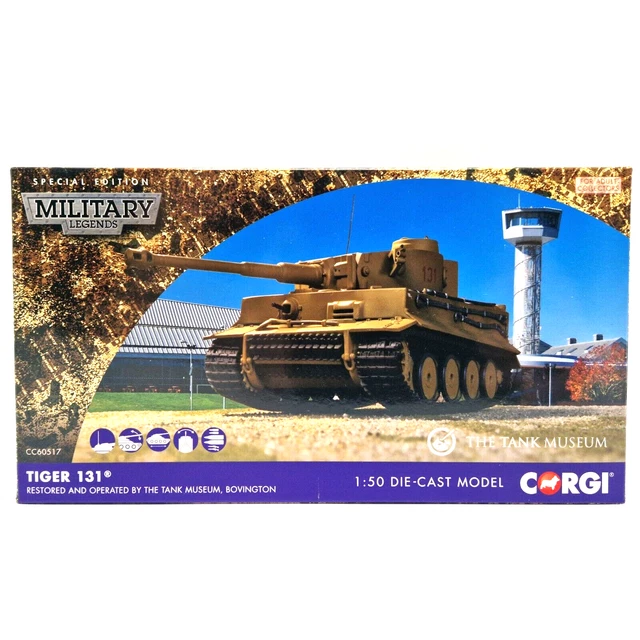 CORGI 1:50 TIGER 131 The Tank Museum Bovington Diecast Model CC60517 ...