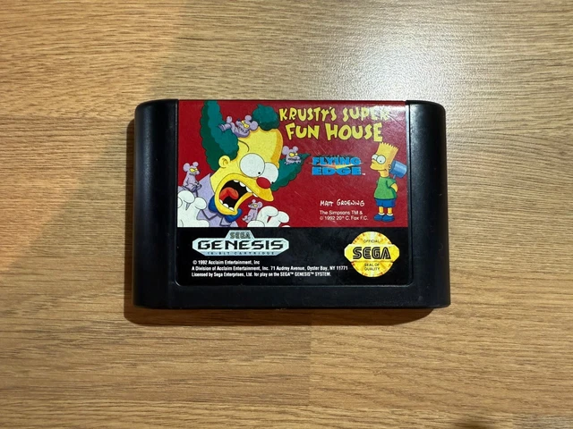 KRUSTY'S SUPER FUN House - Sega Mega Drive/Genesis - NTSC works PAL £12 ...