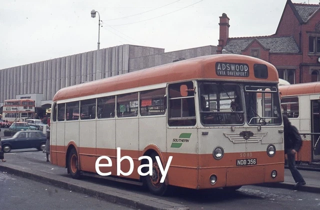 ORIGINAL 35MM BUS SLIDE SELNEC NDB356 LEYLAND CROSSLEY MANCHESTER 4/73 ...
