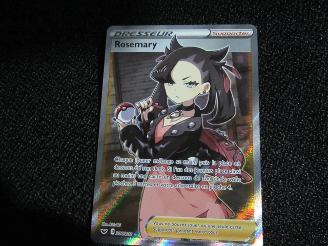 CARTE POKÉMON OFFICIELLE ROSEMARY 200/202 EPEE ET BOUCLIER EUR 30,50 ...