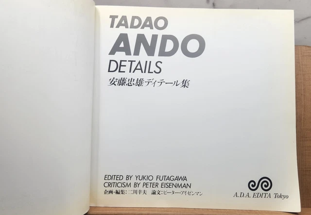TADAO ANDO ARCHITECTURE Collection Book Tadao Ando Details Japanese ...