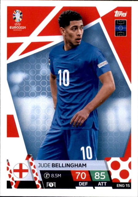 TOPPS EURO EM Germany 2024 Trading Card ENG 15 - Jude Bellingham EUR 1 ...