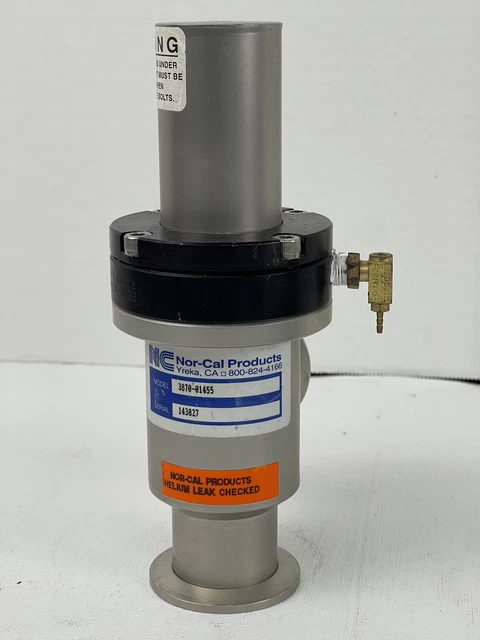 AMAT 3870-01455 NOR-CAL Pneumatic Isolation Vacuum Valve MAKE OFFER ...