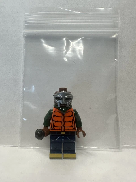 CUSTOM LEGO CITIZEN Brick Masked Rapper Minifigure MF Doom Brickworld ...