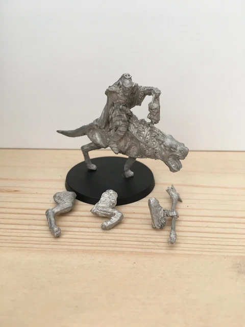 LOTR LORD OF the Rings MESBG GW Mordor Orc Shaman on Warg Metal EUR 19 ...