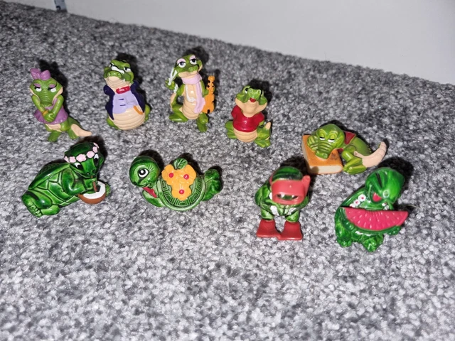 VINTAGE 9 FERRERO Kinder Egg Toys Crocodile + Turtles DISCOUNTS ...