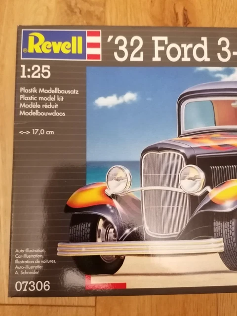 REVELL '32 FORD 3-Window Coupe Plastic Model Kit 1:25 *BRAND NEW IN BOX ...