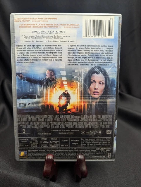 I, ROBOT WIDESCREEN DVD 2004 Will Smith $4.45 - PicClick CA