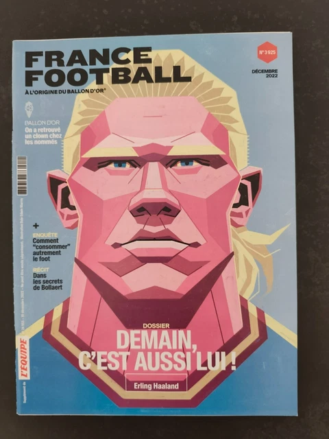 MAGAZINE FRANCE FOOTBALL N°3925 Décembre 2023 Erling HAALAND EUR 5,00 ...