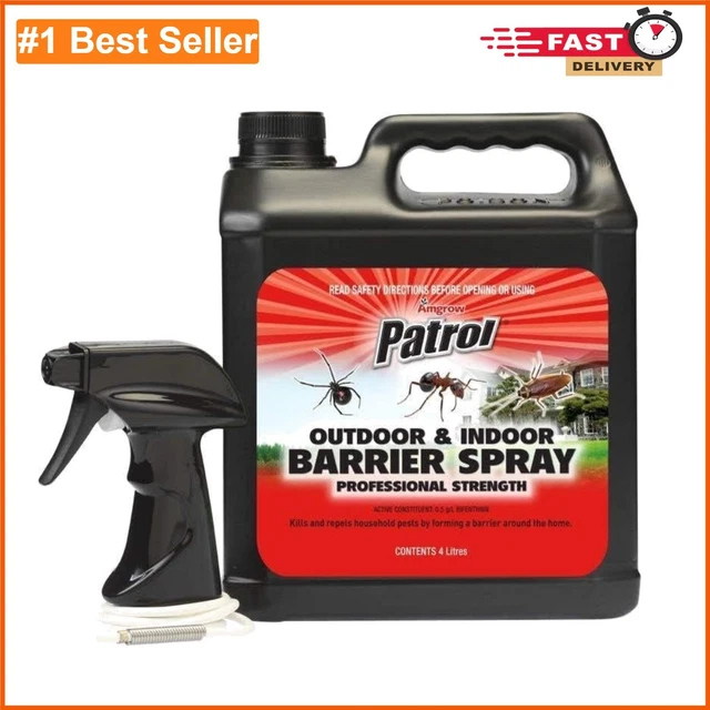 ALL-PURPOSE 4L INDOOR & Outdoor Patrol Barrier Spray - Pest Repellent ...