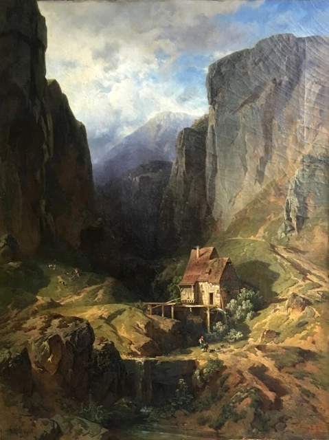 AUGUST CHRISTIAN GEIST, Mühle im Gebirgstal EUR 8.000,00 - PicClick DE