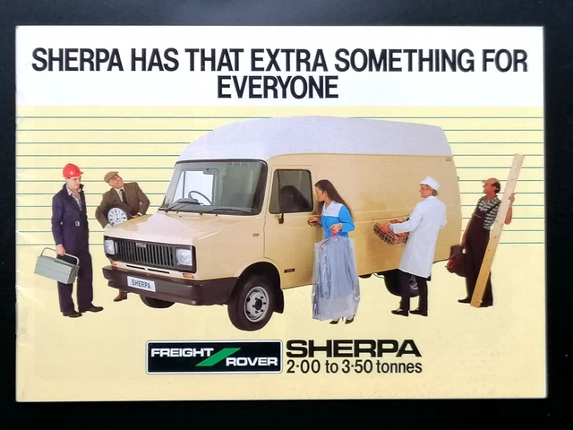 1984-89 FREIGHT ROVER SHERPA Brochure -nc Van Luton Leisure Combi ...