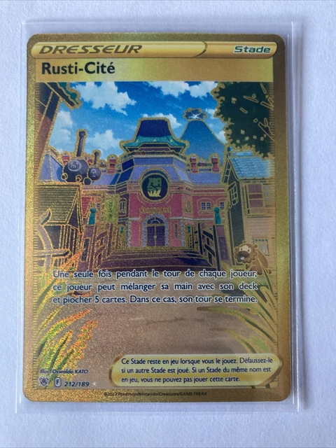 CARTE POKÉMON RUSTI-CITÉ 212/189 Gold Secrète EB10 Astres Radieux NEUF ...
