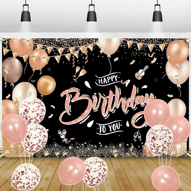 LARGE HAPPY BIRTHDAY Backdrop Photo Props Background Cloth Banner Party ...