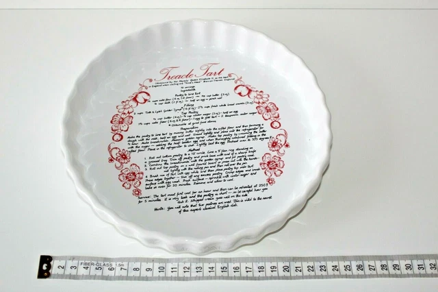 VINTAGE ASHLEY CERAMICS White Recipe Quiche/Flan/Tart Dish £8.99 ...