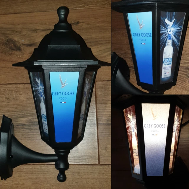 GREY GOOSE VODKA light wall light vodka lantern GREY GOOSE pub lantern ...