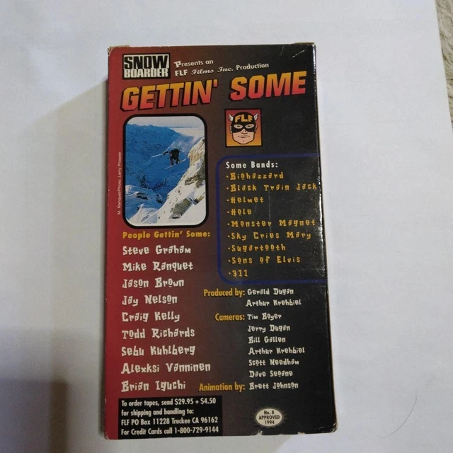 1994 GETTIN' SOME FLF FILMS VHS Snowboarding £67.94 - PicClick UK