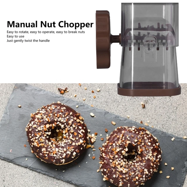 MANUAL NUT CHOPPER Effortless Easy to Clean Hand Crank Nut Grinder for ...