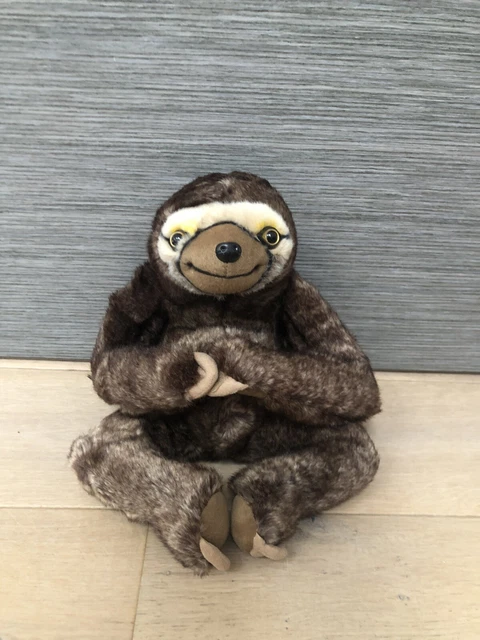 SOFAWORKS SOFOLOGY NEAL the Sloth Plush Soft Cuddly Toy Brown Sloath ...